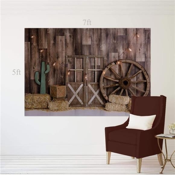 Wall Decor | 7x5ft Western Cowboy Backdrop For Portrait Photography ...